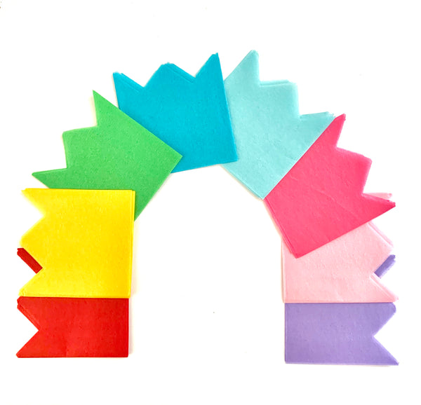 TOPS Malibu Multi Color Tissue Crowns for kids & adults
