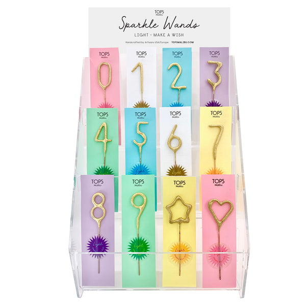 Mini Gold Number Sparklers (4") - TOPS Malibu