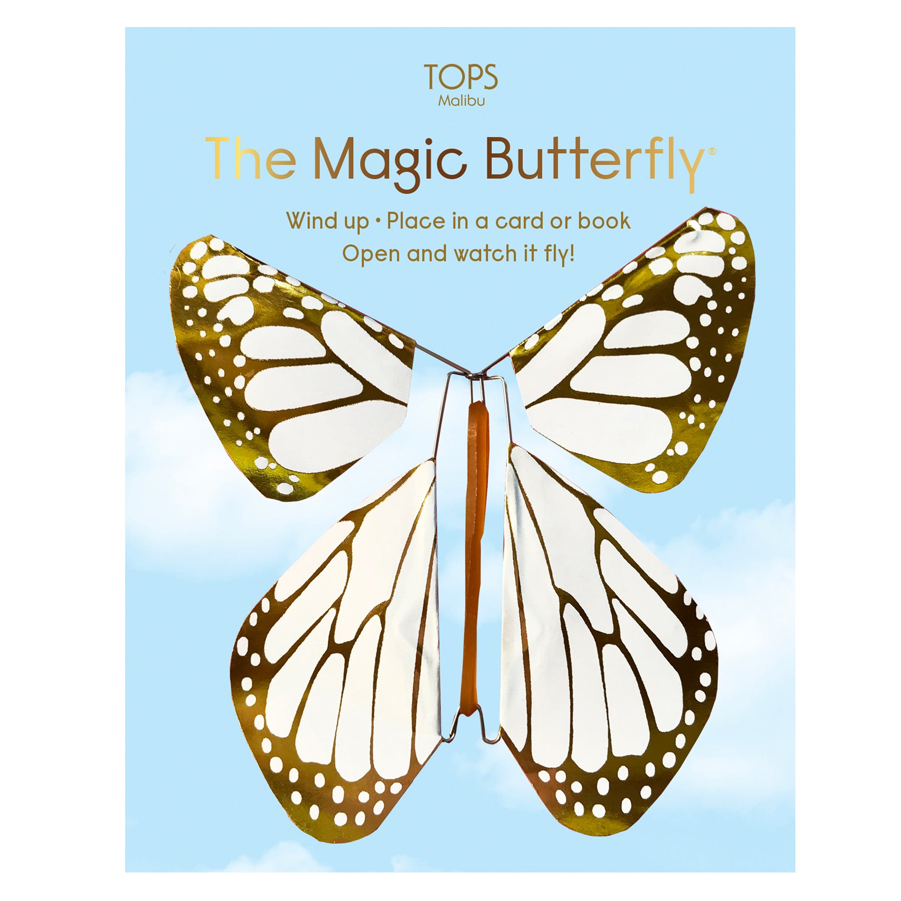 White and Gold Magic Butterfly® - TOPS Malibu
