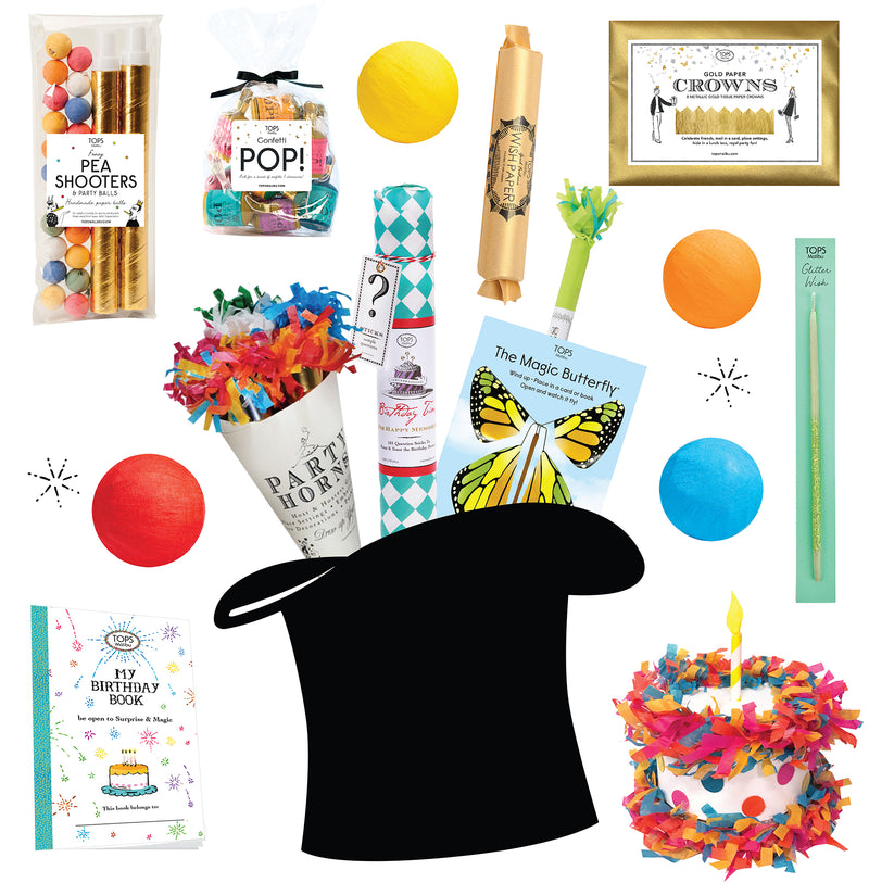 Top Hat Birthday and Party Activity Kit - TOPS Malibu